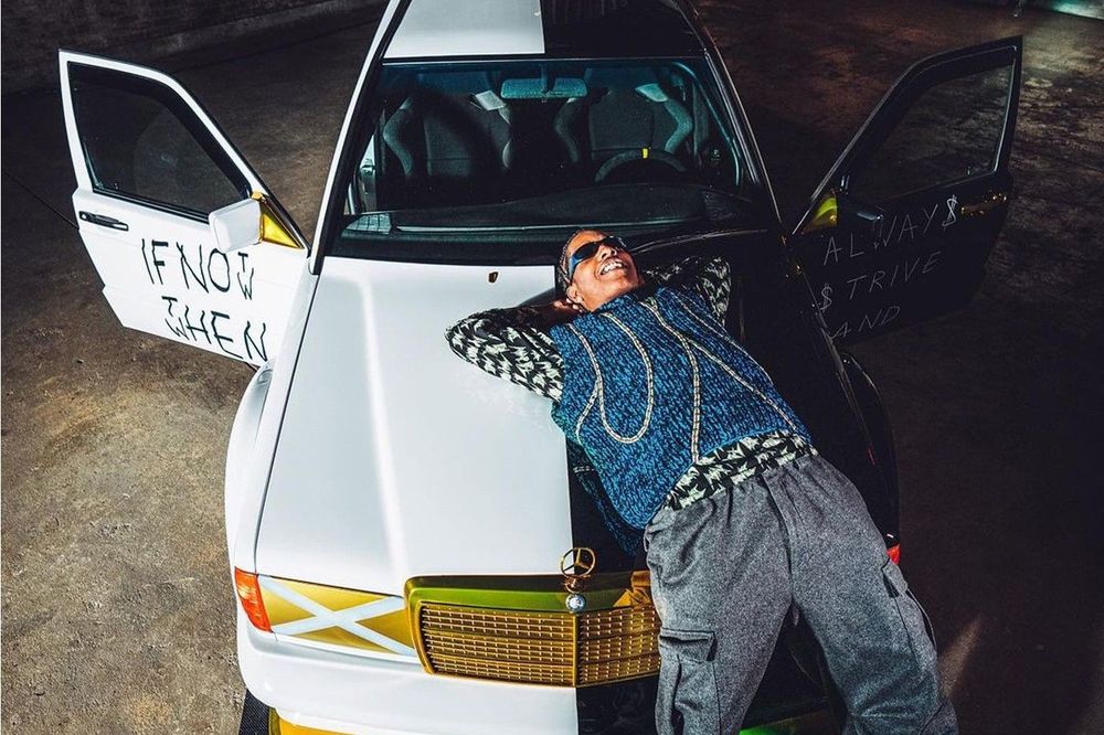 A$AP Rocky показал настоящий Mercedes-Benz 190E, созданный по мотивам ...